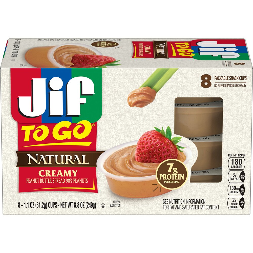 Jif To Go® Natural Creamy Peanut Butter Spread