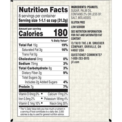 Jif To Go® Natural Creamy Peanut Butter Spread