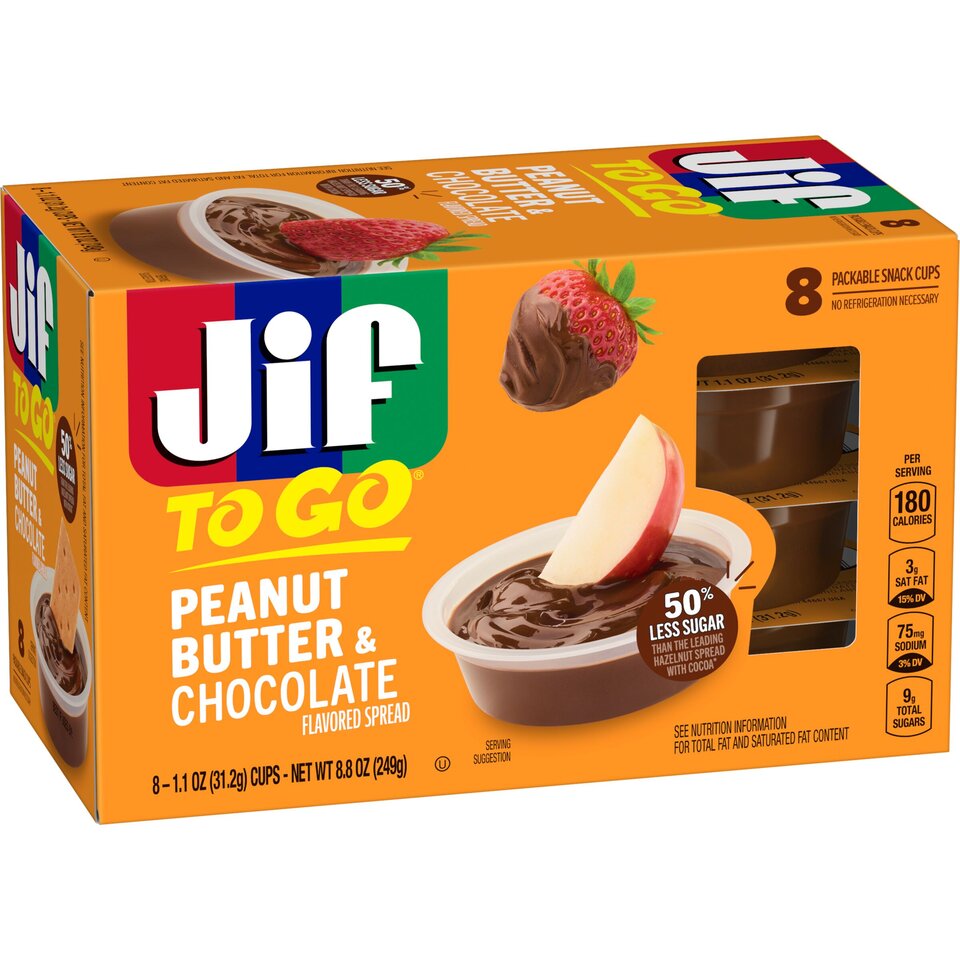 Jif To Go® Peanut Butter & Chocolate Flavored Spread