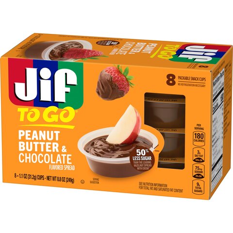 Jif To Go® Peanut Butter & Chocolate Flavored Spread